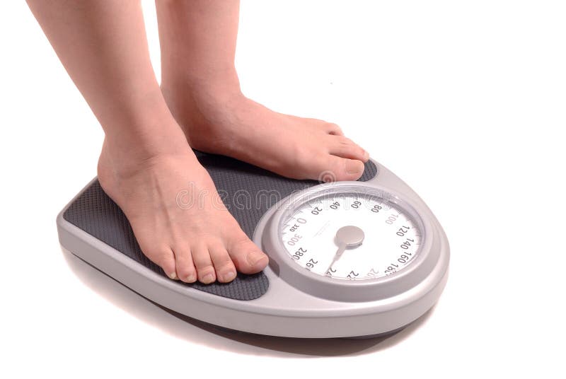 Overweight Man On Scale Stock Images Image 5262024
