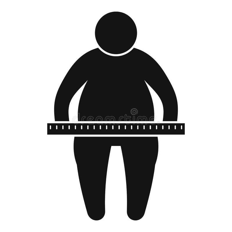 Overweight Measurement Icon, Outline Style Stock Vector - Illustration ...