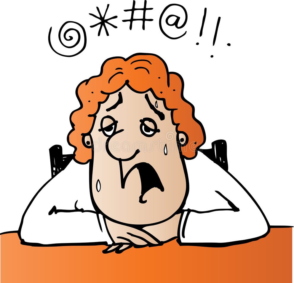 Exasperated Worker Stock Illustrations – 98 Exasperated Worker Stock ...