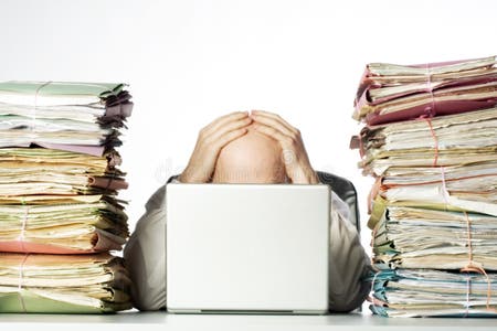 Overwhelmed stock image. Image of considerable, career - 2110649