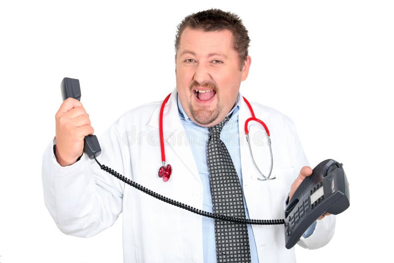 Overwhelmed doctor stock photo. Image of patient, fired - 38851508