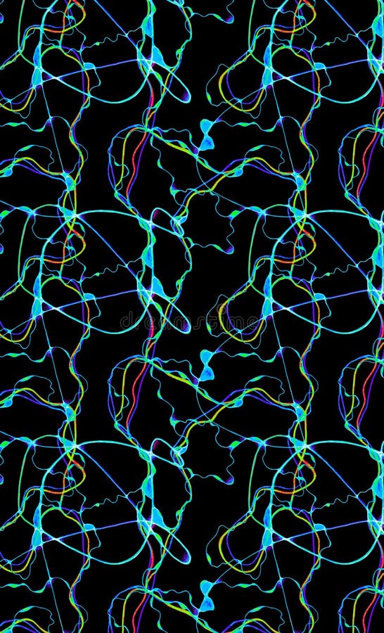 Overwhelmed Firework Dance Seamless Pattern Stock Illustration ...