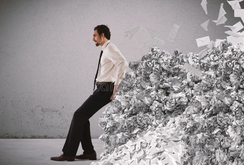 Overwork and spam stock photo. Image of business, economy - 81531356