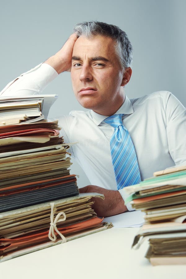Overwork stock photo. Image of adult, office, stressed - 31273422