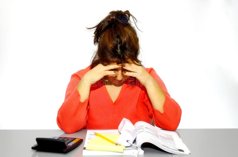 Over Worked stock image. Image of thinking, stress, business - 85401