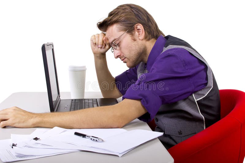 Overworked stock photo. Image of male, busy, overworked - 31580444