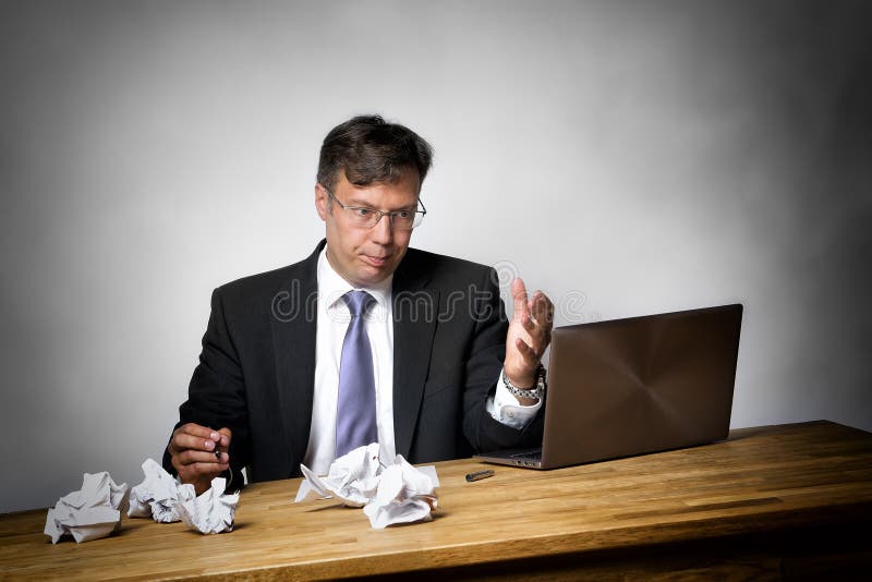 Angry business man stock image. Image of suit, expression - 51601615
