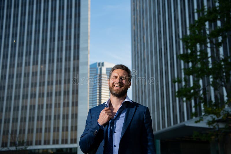 Overworked Excited Business Man. Hard Business Work. Stock Photo ...