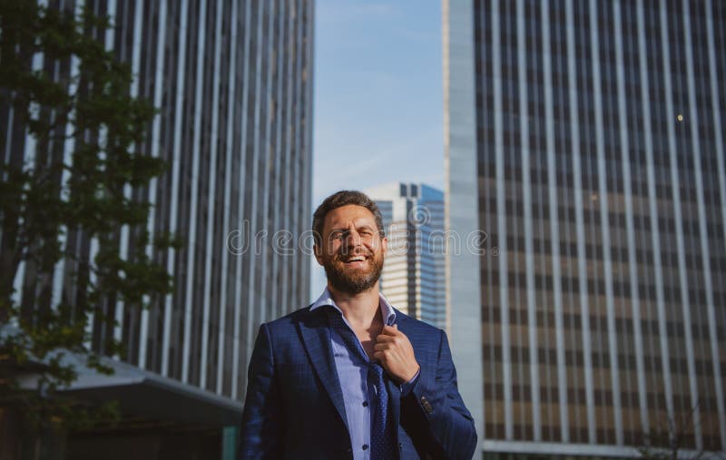 Overworked Excited Business Man. Hard Business Work. Stock Photo ...