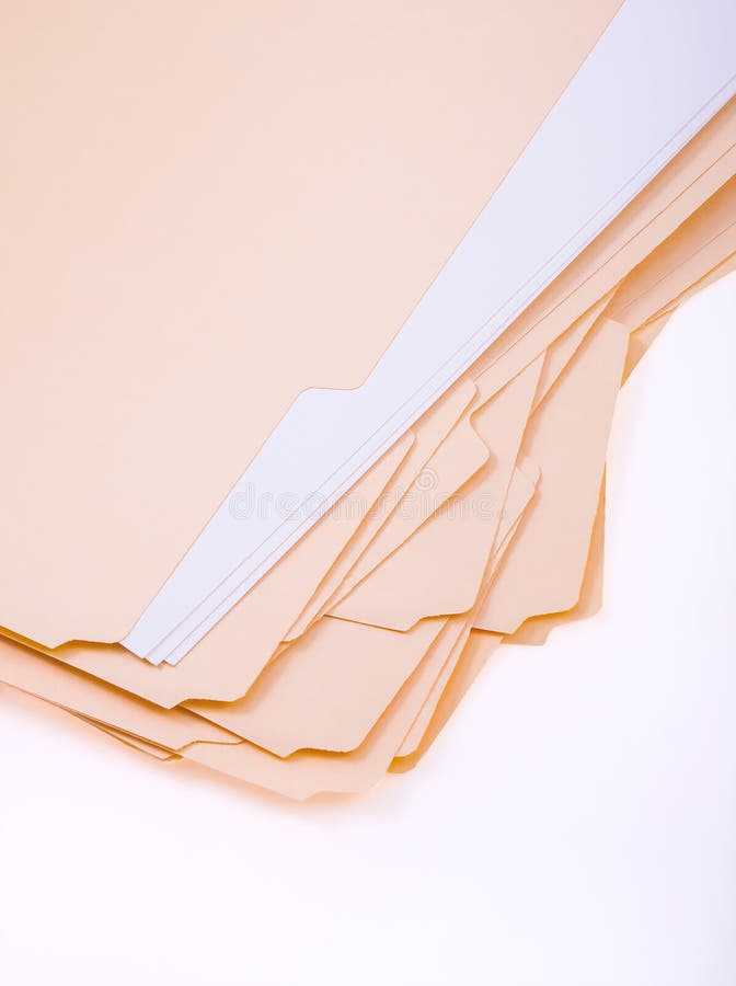 Stack of File Folders for Office Worker Overload Stock Photo - Image of ...