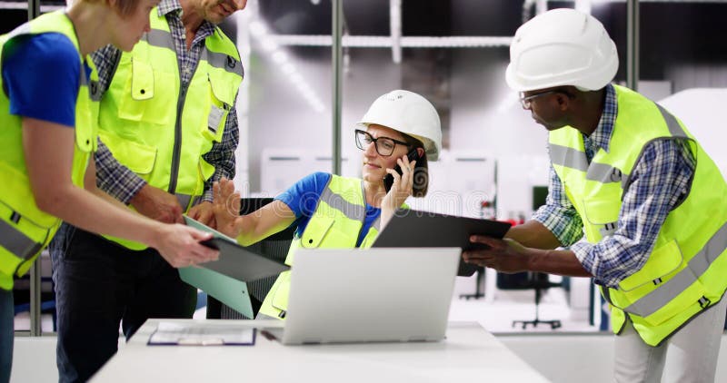 Overworked People at Automated Machine Line Stock Photo - Image of ...
