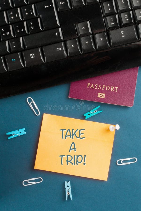 Overworking and Burnout Concept: a Work Desk with a Passport and a Memo ...