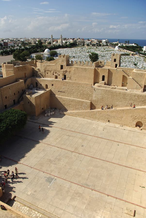 Toren Van Ribat in Monastir, Tunesië Stock Foto - Image of cultuur ...
