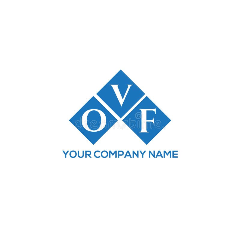 OVF Letter Logo Design on White Background. OVF Creative Initials ...