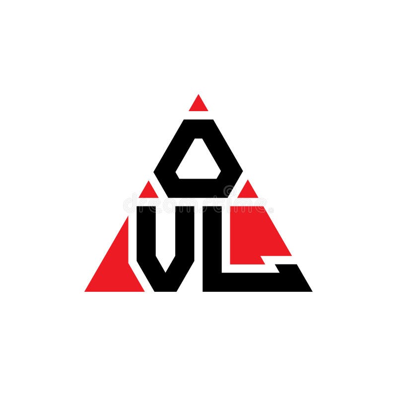 OVL Triangle Letter Logo Design with Triangle Shape. OVL Triangle Logo ...