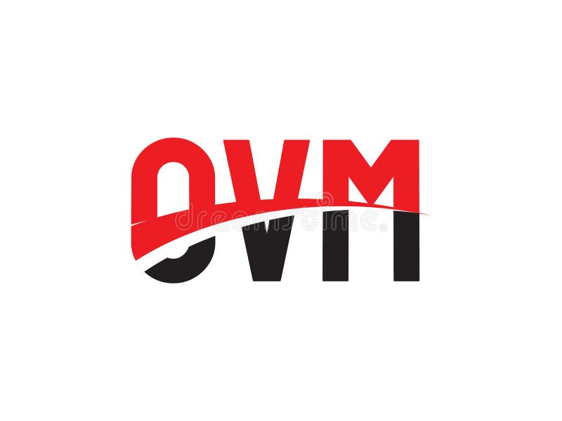 OVM Letter Initial Logo Design Vector Illustration Stock Photo - Image ...