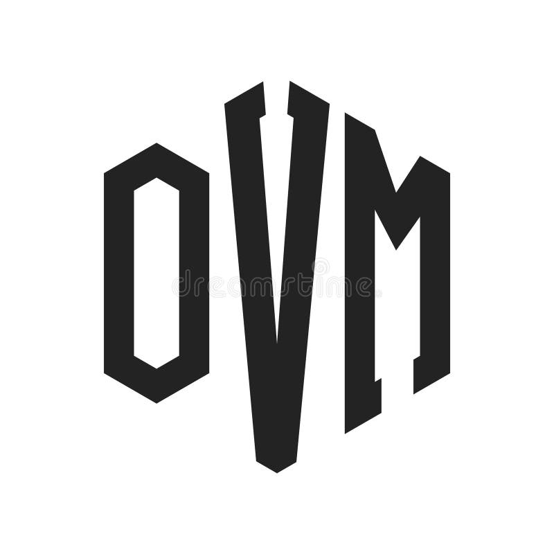 OVM Logo Design. Initial Letter OVM Monogram Logo Using Hexagon Shape ...