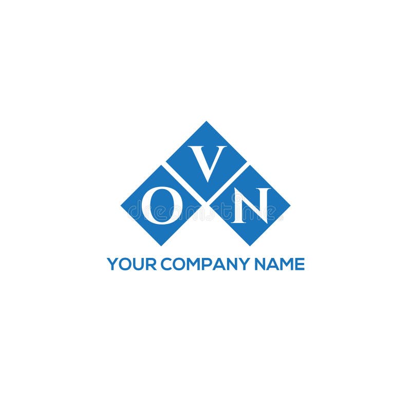 OVN Letter Logo Design on White Background. OVN Creative Initials ...
