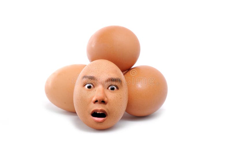 Ovo do rosto humano imagem de stock. Imagem de marrom - 33543107