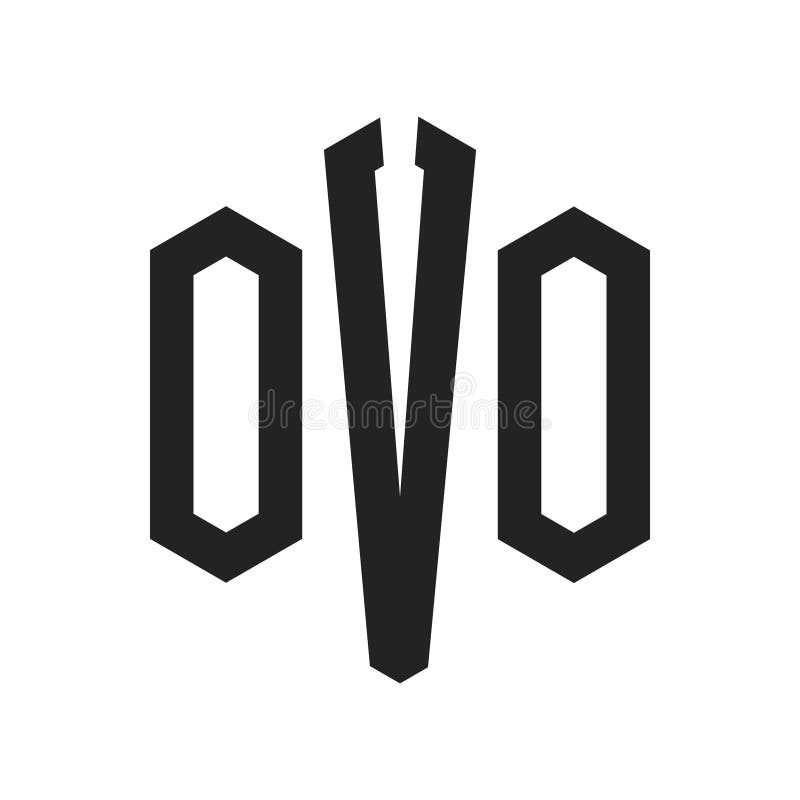OVO Logo Design. Initial Letter OVO Monogram Logo Using Hexagon Shape ...