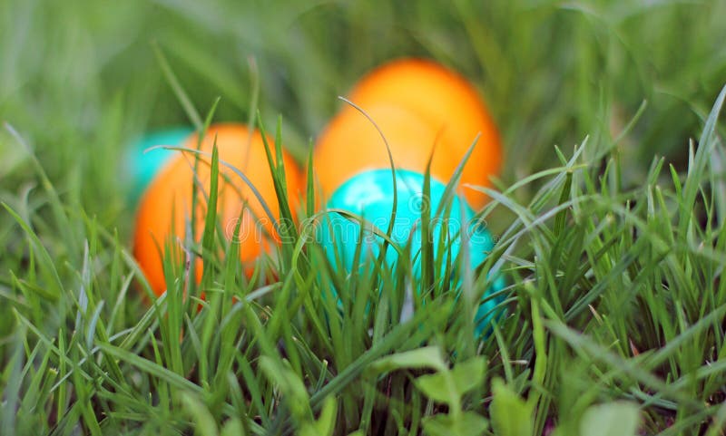 Ovos de Easter na grama foto de stock. Imagem de fundo - 40797366