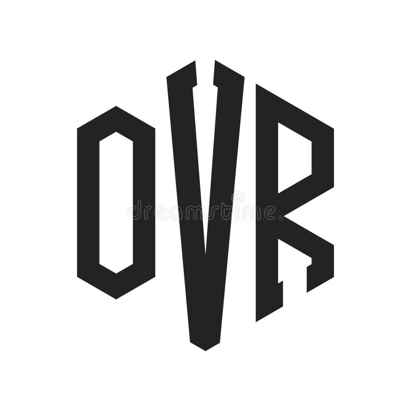 OVR Logo Design. Initial Letter OVR Monogram Logo Using Hexagon Shape ...