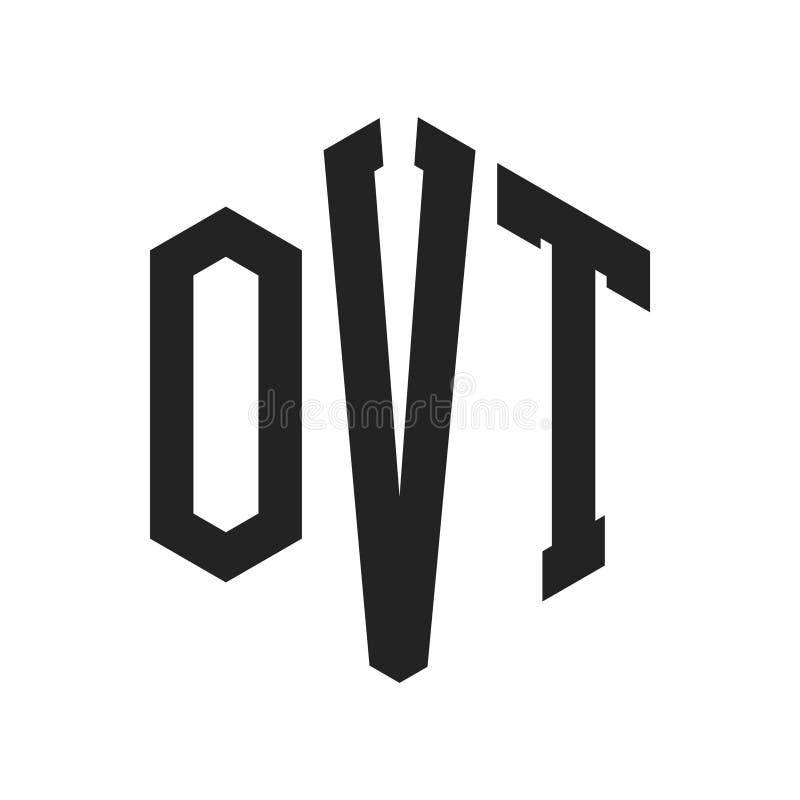 OVT Logo Design. Initial Letter OVT Monogram Logo Using Hexagon Shape ...