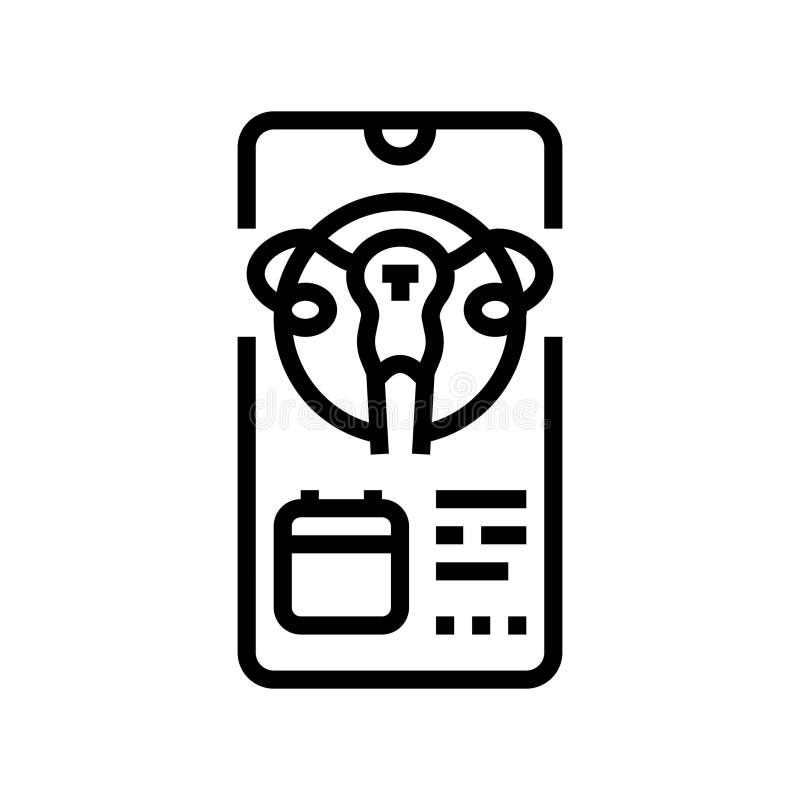 Ovulation Tracking Gynecologist Line Icon Vector Illustration Stock