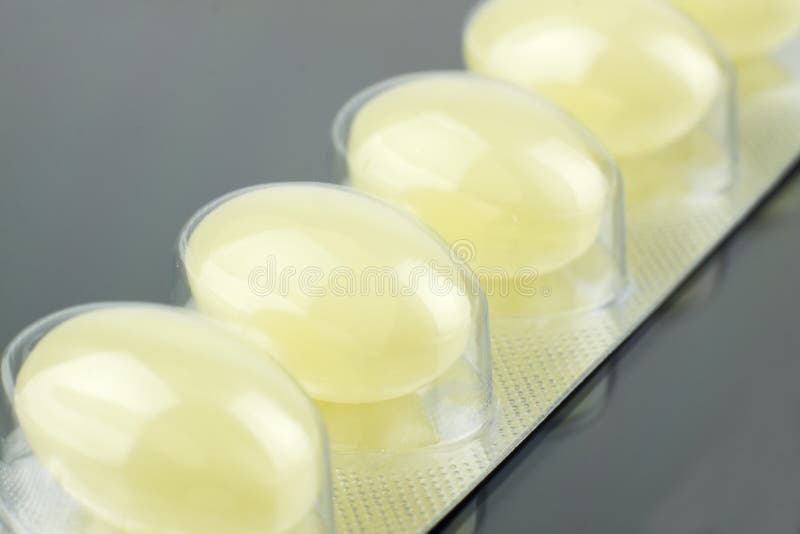 Ovules in Foil / Large Pills Stock Image - Image of hospital, drug ...