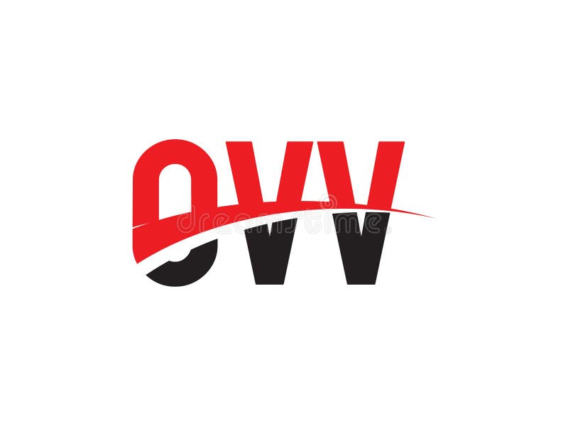 OVV Letter Initial Logo Design Vector Illustration Stock Photo - Image ...