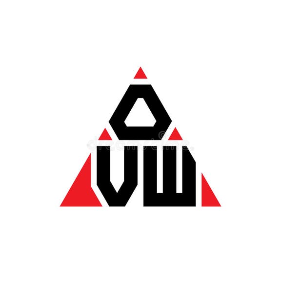 OVW Triangle Letter Logo Design with Triangle Shape. OVW Triangle Logo ...