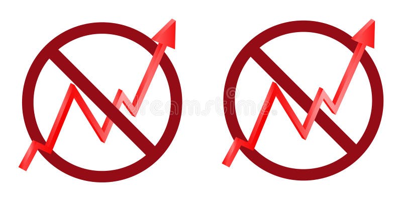 Ow Ban Prohibit Icon. Not Allowed Crossed Arrow Stock Vector ...