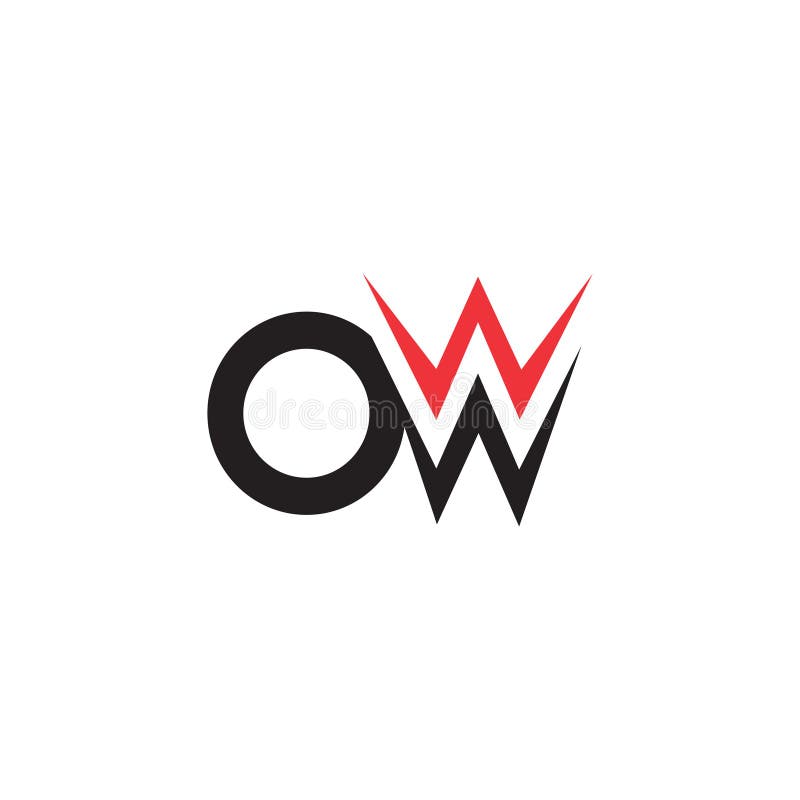 Ow Initial Letter Logo Vector Element. Ow Initial Template Stock Vector ...