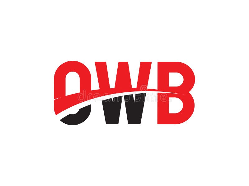 OWB Letter Initial Logo Design Vector Illustration Stock Photo - Image ...