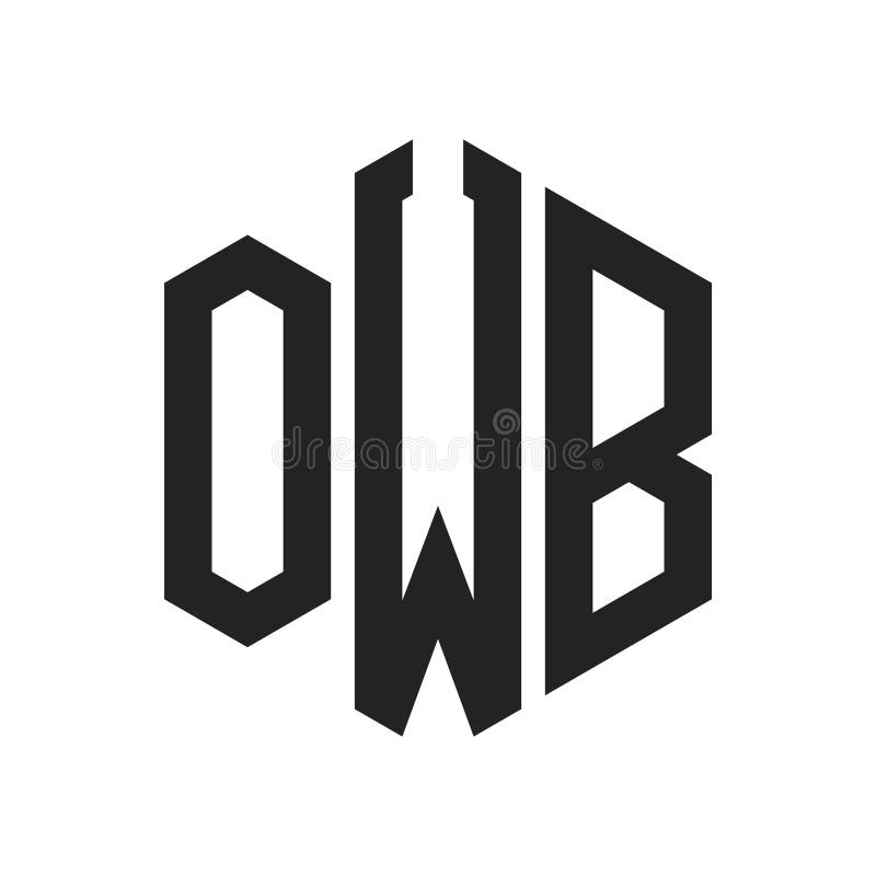 OWB Logo Design. Initial Letter OWB Monogram Logo Using Hexagon Shape ...