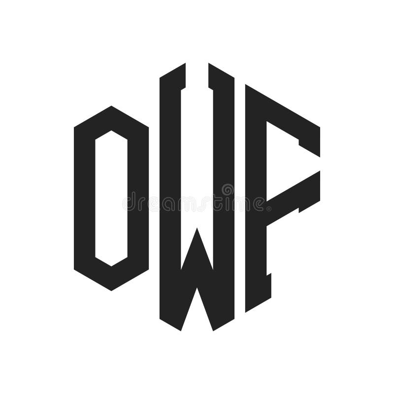 OWF Logo Design. Initial Letter OWF Monogram Logo Using Hexagon Shape ...