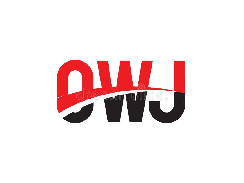 OWJ Letter Initial Logo Design Vector Illustration Stock Image - Image ...