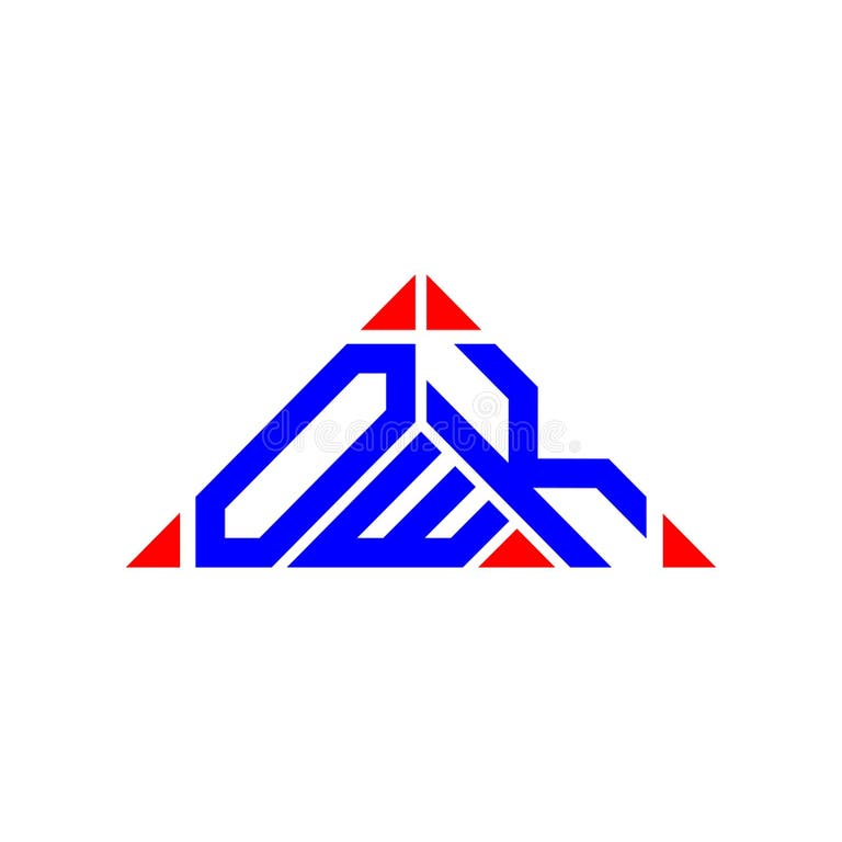 OWK Letter Logo Creative Design with Vector Graphic, OWK Stock Vector ...