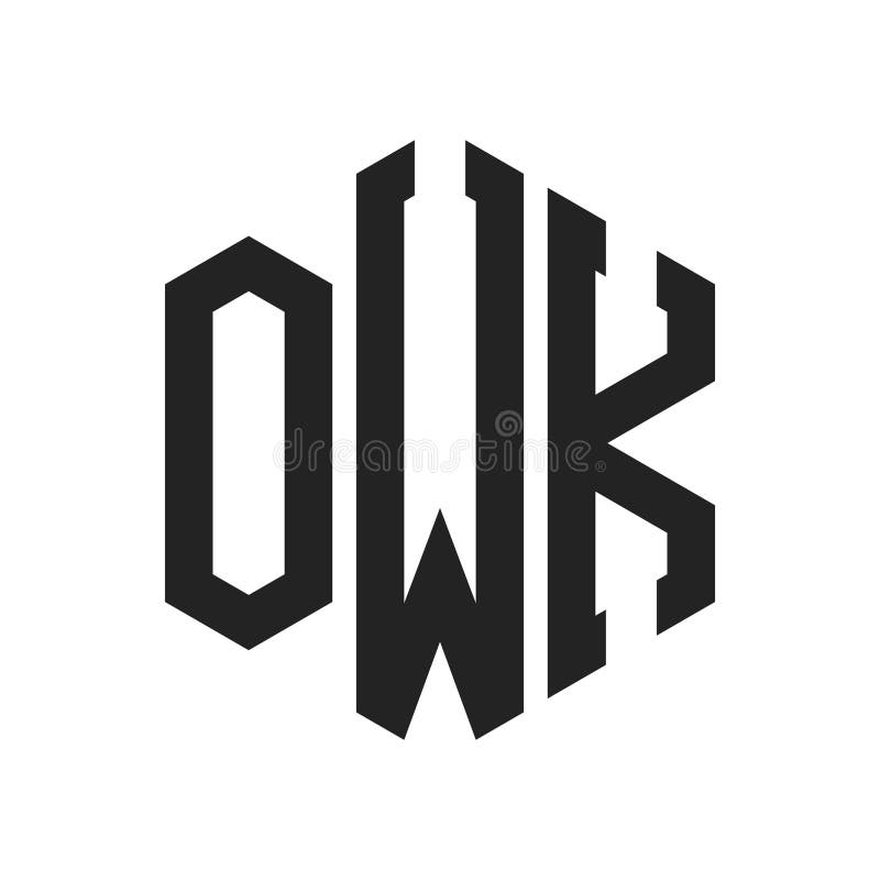 OWK Logo Design. Initial Letter OWK Monogram Logo Using Hexagon Shape ...