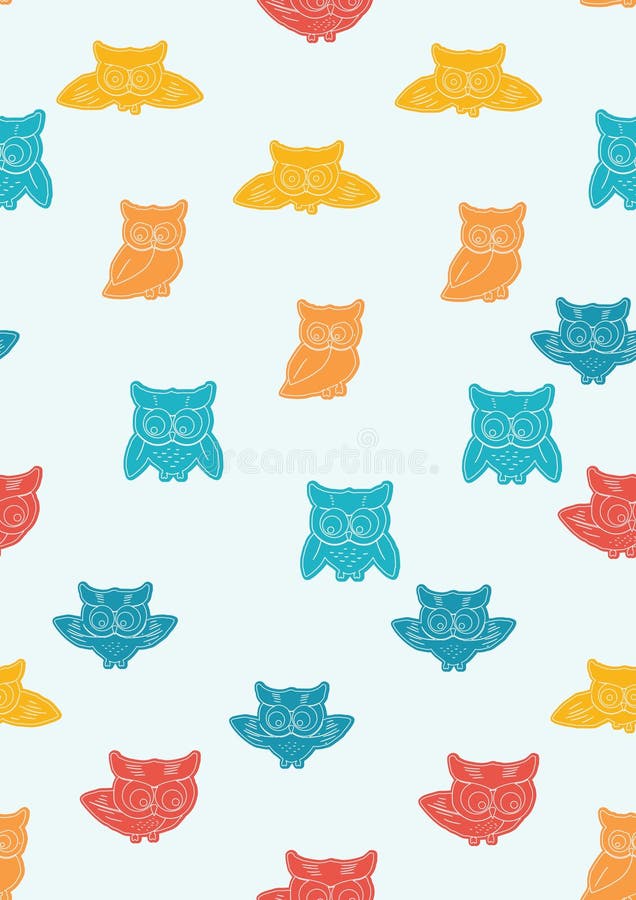 Owl Background Design. Vector Illustration Decorative Design Stock ...