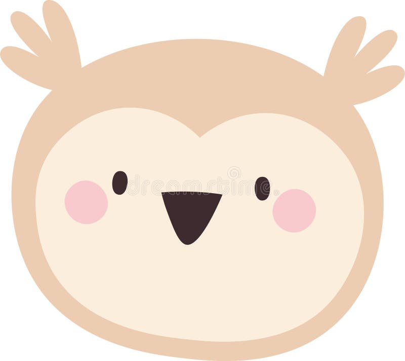Owl Bird Face stock vector. Illustration of wildlife - 302226082