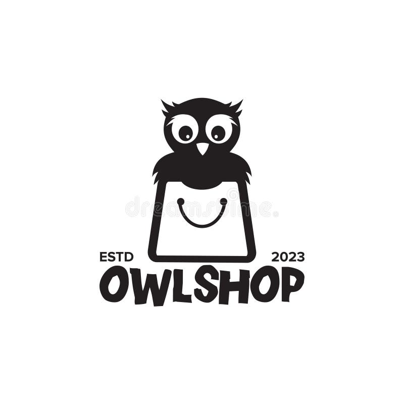 Owl bird shop logo design stock vector. Illustration of veterinary ...