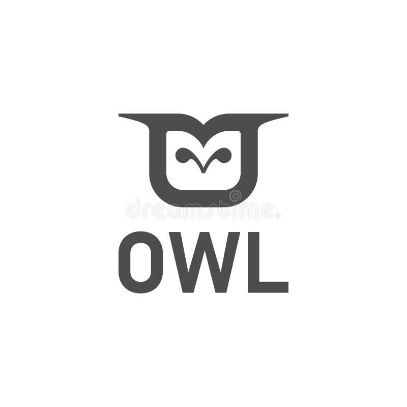 Owl Bird Smart Education Logo Design Concept Stock Vector ...