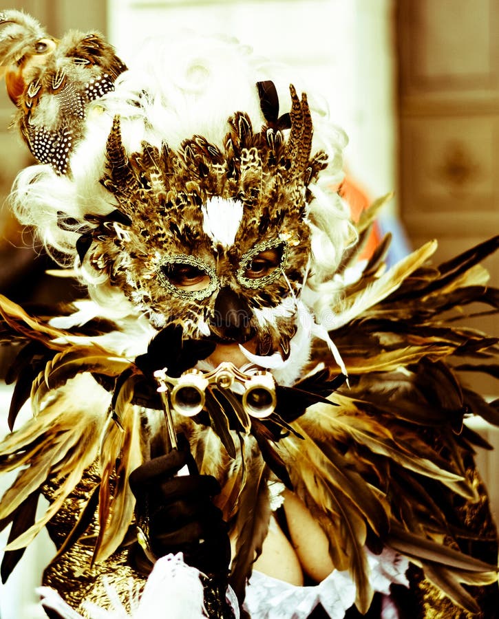 An Owl Costume for the Carnival Stock Photo - Image of actors, ancient ...