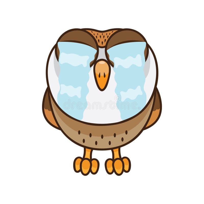 Owl Crying Profusely. Vector Illustration Decorative Background Design ...