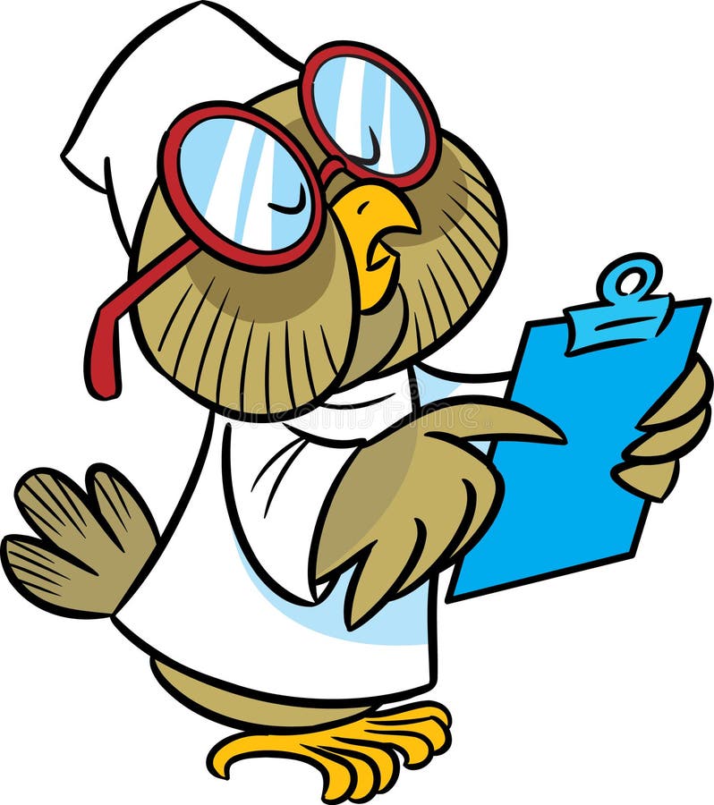 Owl-doctor stock vector. Illustration of veterinarian - 28816457