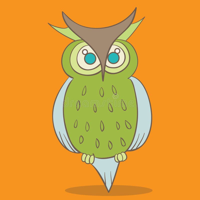 Owl dotted chest 08 stock vector. Illustration of vectors - 197987167