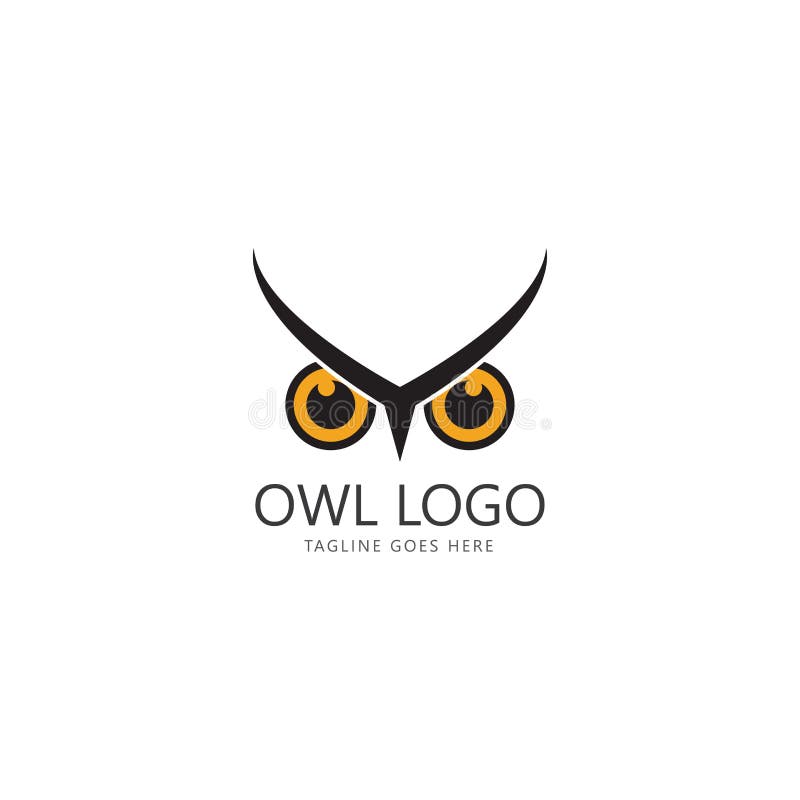 Owl Eye Logo Design Template. Stock Vector - Illustration of sign ...