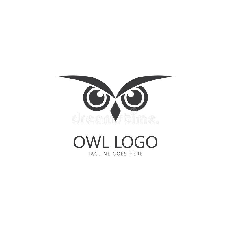 Owl Eye Logo Design Template. Stock Vector - Illustration of emblem ...