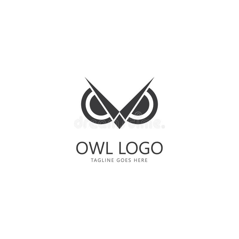 Owl Eye Logo Design Template. Stock Vector - Illustration of wisdom ...